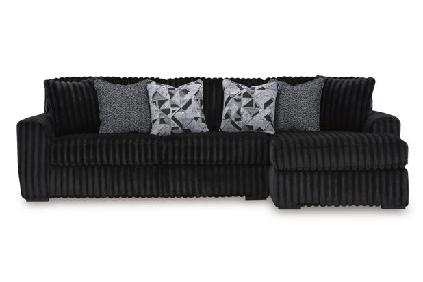 Midnight Madness 2pc Sofa Chaise | Unclaimed Freight Furniture