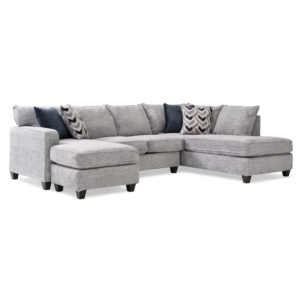 Galactic Grey 2pc Sectional | Unclaimed Freight Furniture