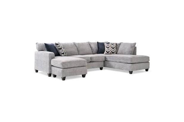 Galactic Grey 2pc Sectional | Unclaimed Freight Furniture